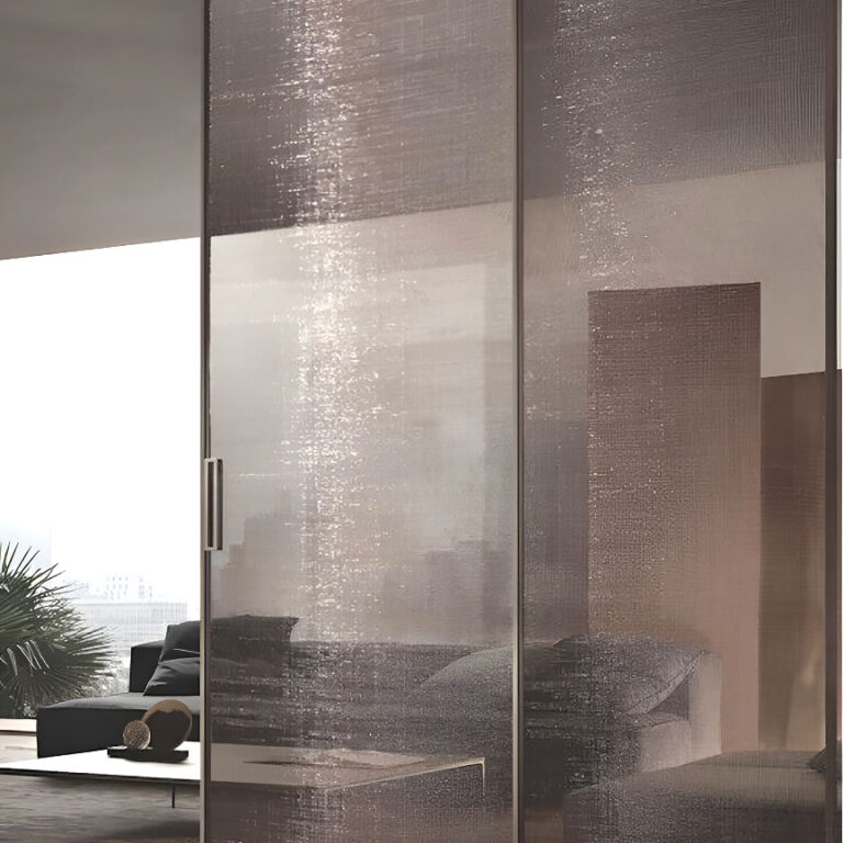 Laminated Wire Mesh Glass Panel GLASMETIS - QKGTH - Crafta Forms