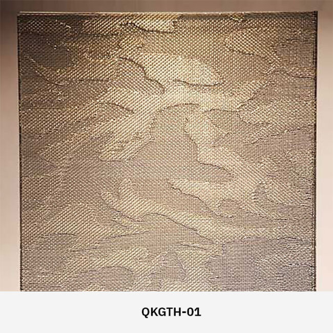 Laminated Wire Mesh Glass Panel GLASMETIS - QKGTH - Crafta Forms
