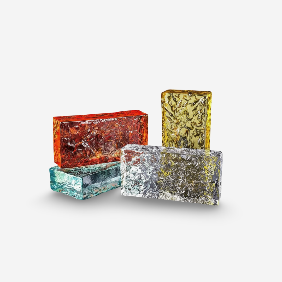 Decorative Colored Glass Brick VITRALIS - DCGB - Crafta Forms