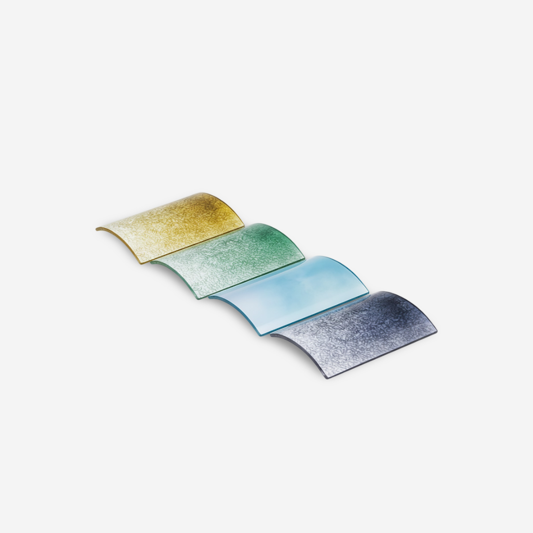 Curved Textured Glass Block ORNVITRUM - YZ0CTGB - Crafta Forms