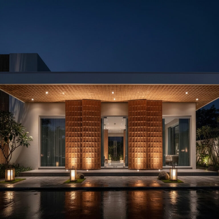 Rectangle Synthetic Rattan Panel RATTANA - P2RE - Crafta Forms