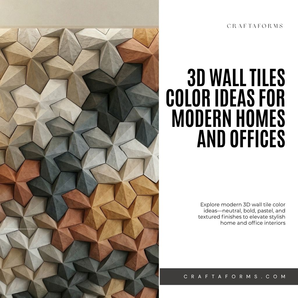 3D Wall Tile Ideas for Modern Interior Design