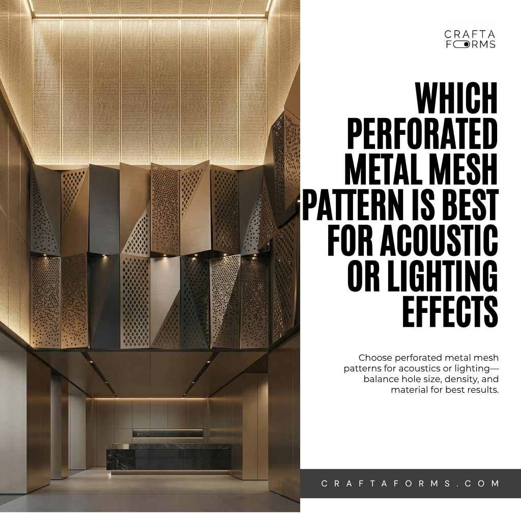 Perforated Metal Mesh Pattern and Acoustic Control