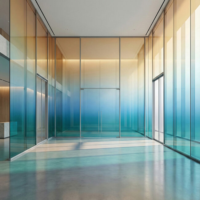 Custom Gradient Glass Panels GLASMETRA- CF0CGGP - Crafta Forms