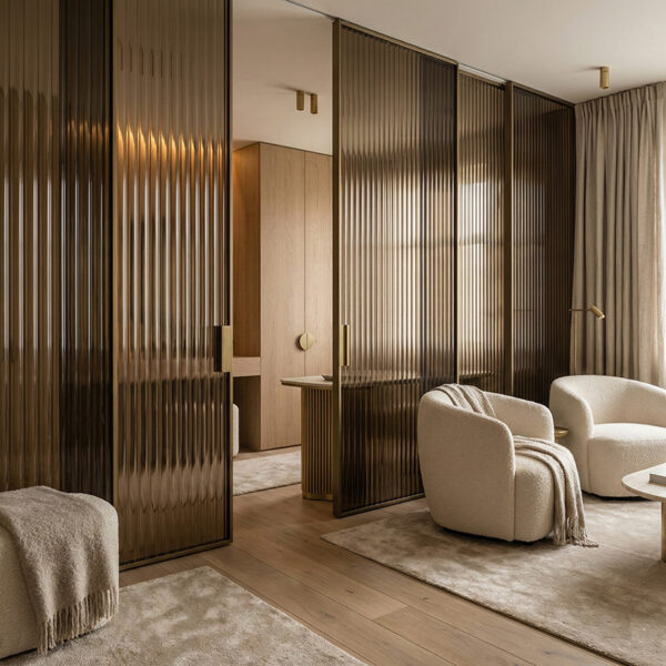 Palazzo Fluted Glass PanelsGLASMETRA- CFPFGP - Crafta Forms