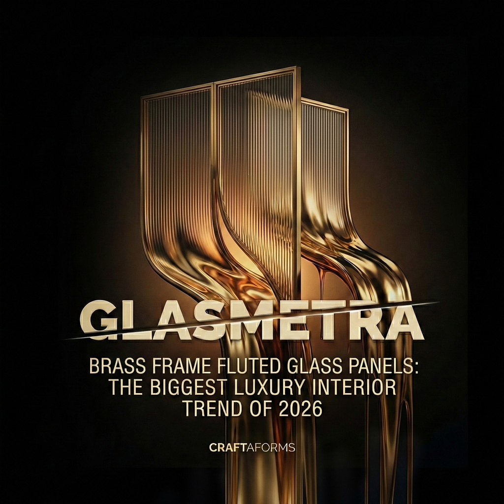 Brass Frame Fluted Glass Panels: Luxury Interior Trend 2026