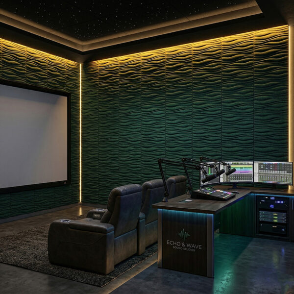 3D Water Flow Acoustic Panels ACUFORMS -CFMH3DW5 - Crafta Forms