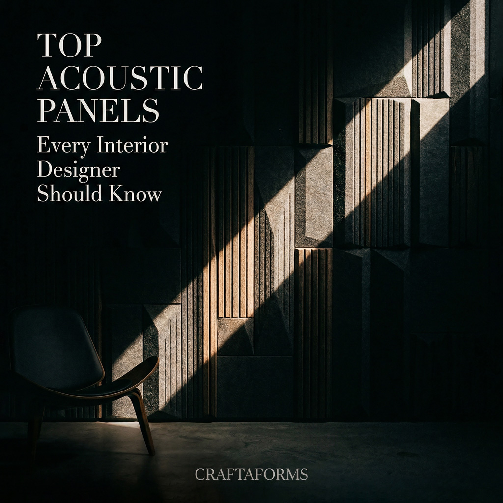 Top Acoustic Panels Every Interior Designer Should Know - Crafta Forms
