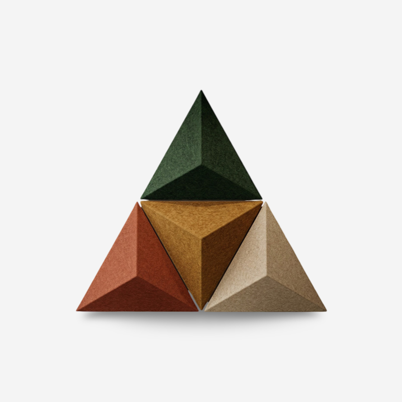 3D Triangle Screen Acoustic Panel ACUFORMS - CFMH3DT6 - Crafta Forms
