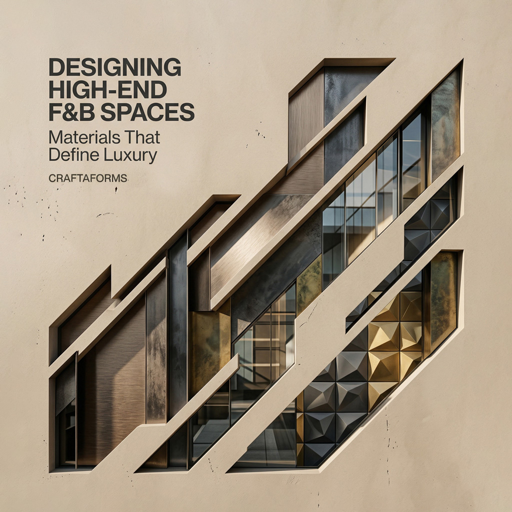 Designing High-End F&B Spaces: Materials That Define Luxury - Crafta Forms